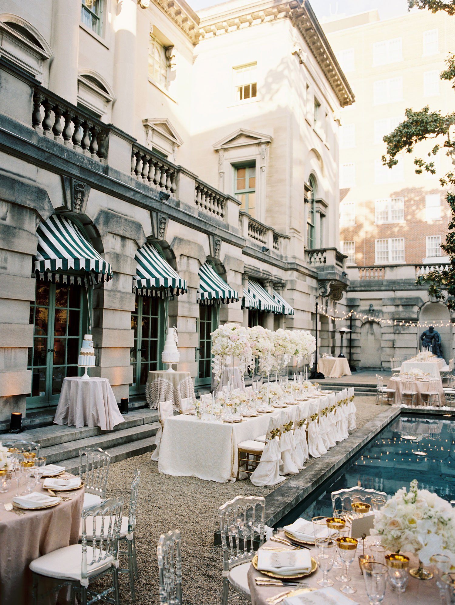 European-Inspired Alfresco Reception