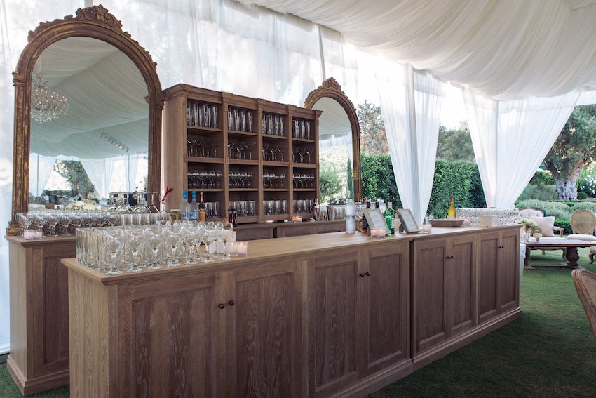 Custom Wood Wedding Bar
