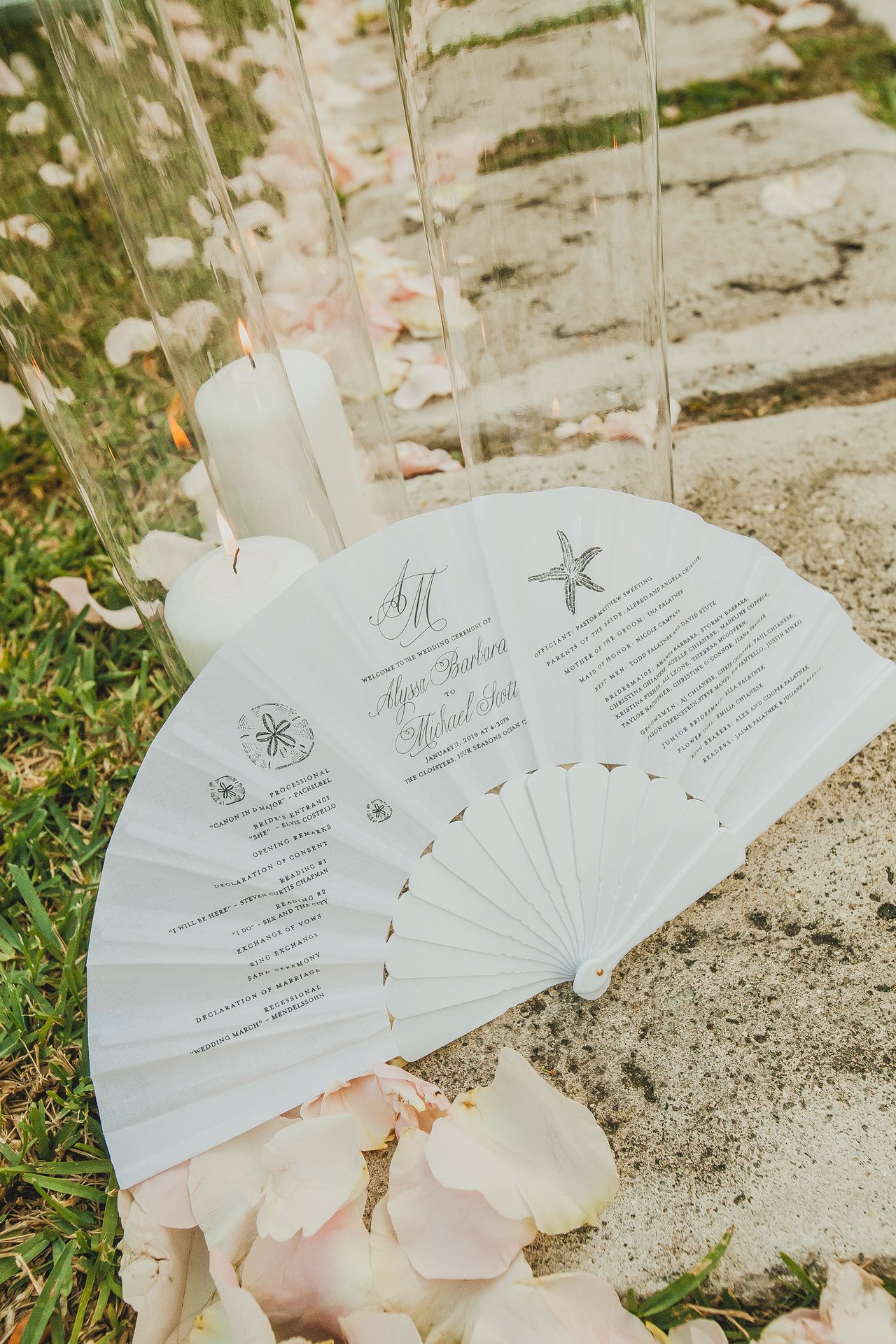 Program Printed on Fan