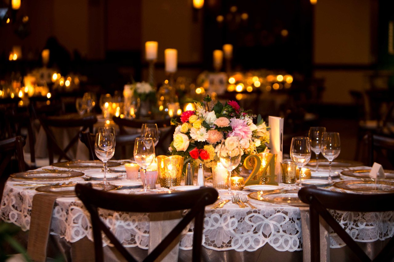 Lace Linens for Reception Table