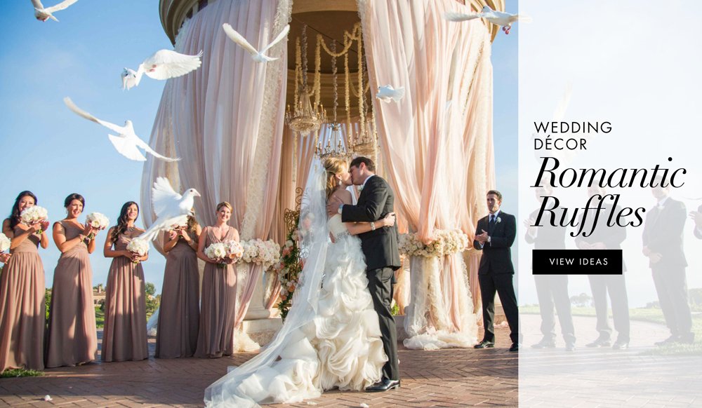 8 Ways to Include Ruffle Details in Wedding Décor