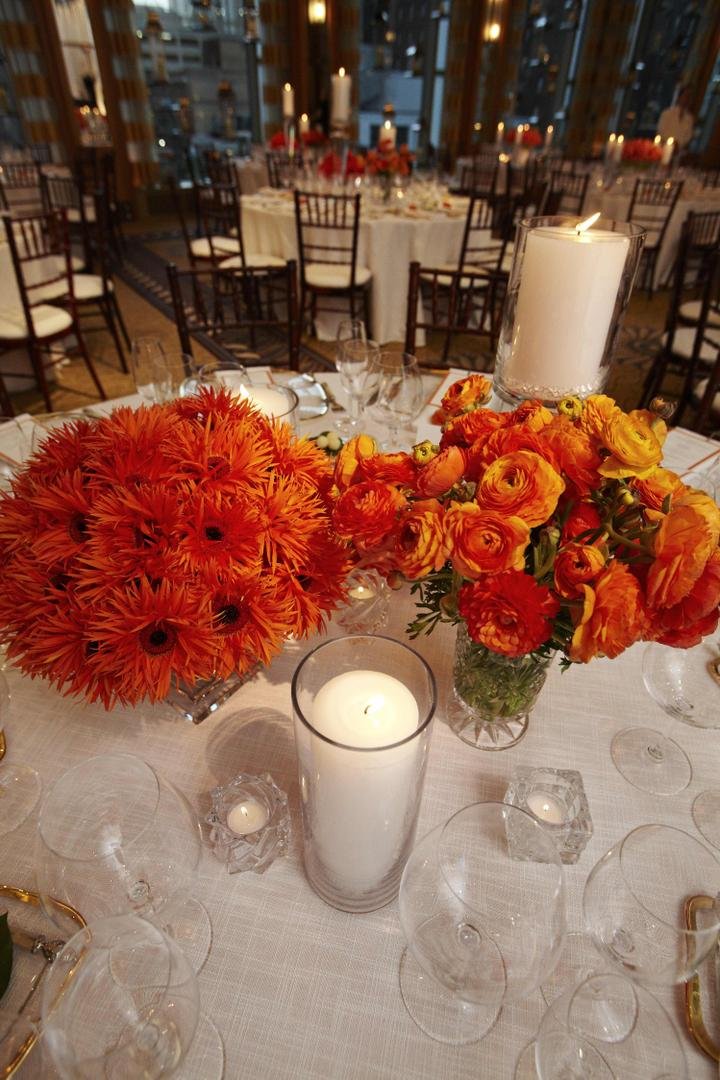Orange Flower Centerpiece