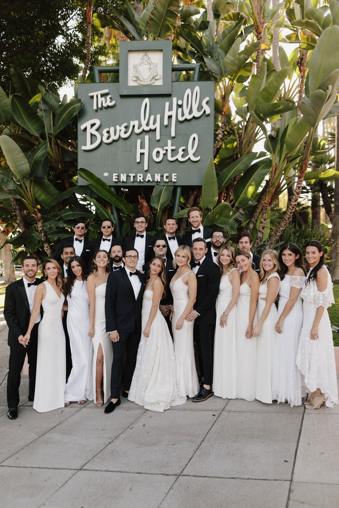 Wedding Party at Beverly Hills Hotel