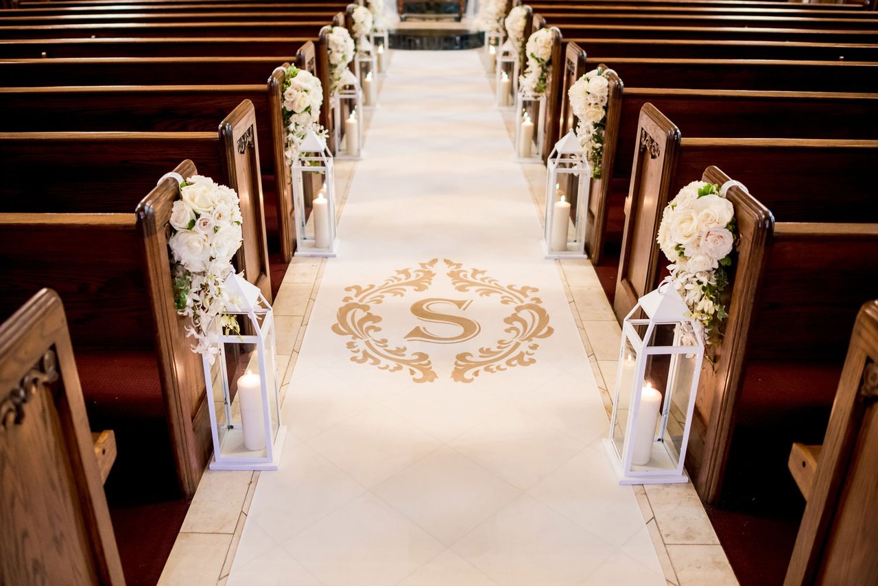 Customized Monogram Aisle Runner
