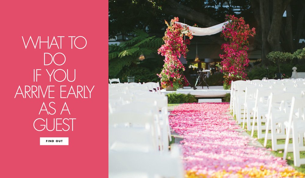 How early to arrive at wedding 60 photos - Astyledwedding.com