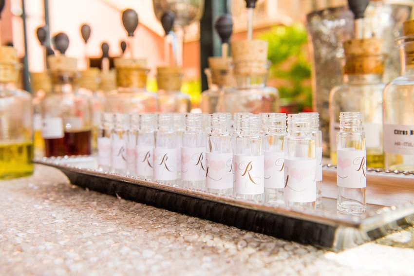 Perfume Station Bottles with Pretty Labels
