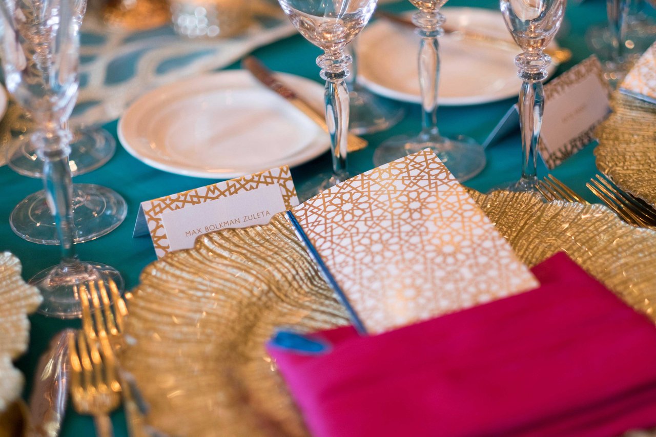 Place Setting with Vibrant Color Palette