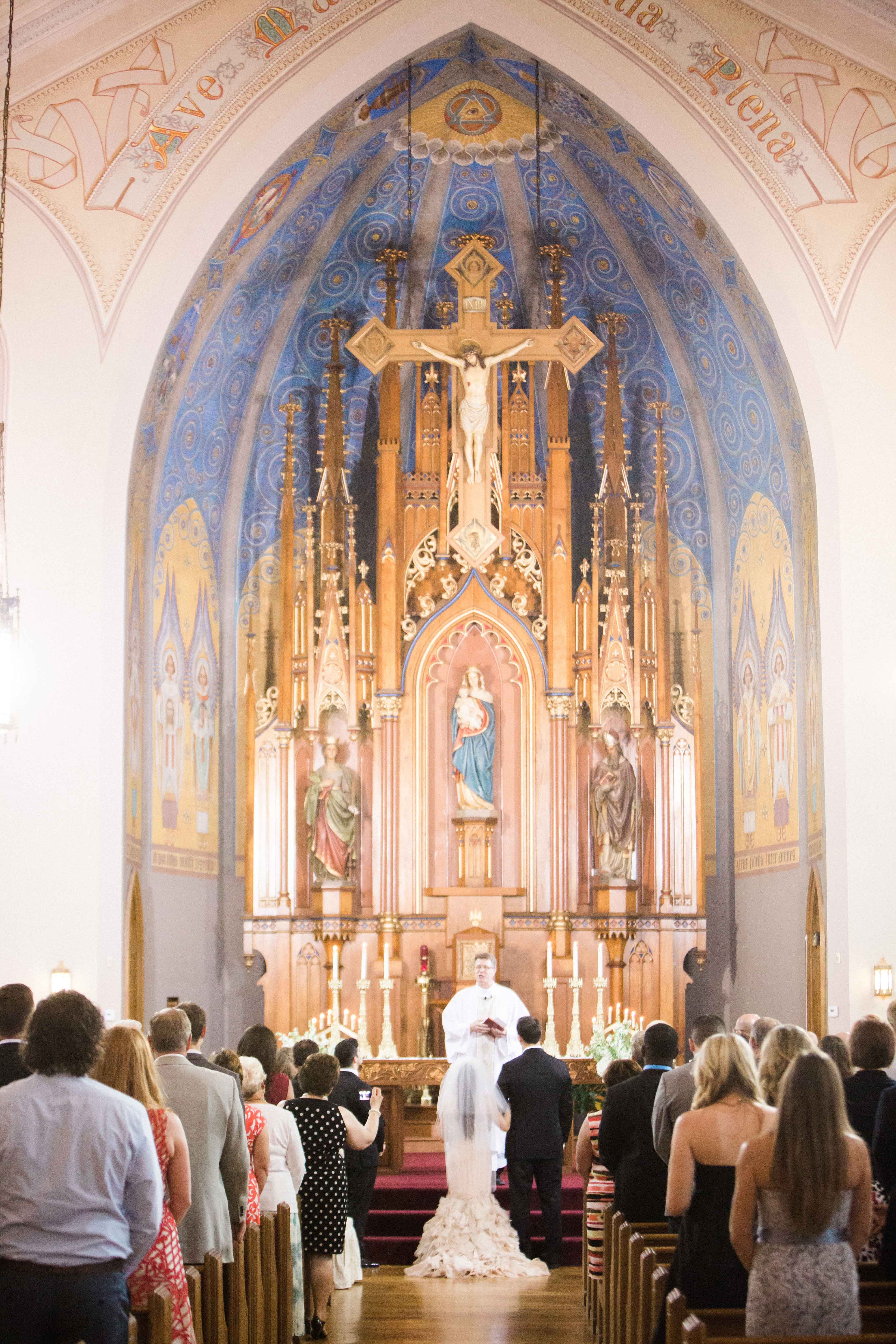 Ceremony in Beautiful Catholic Church