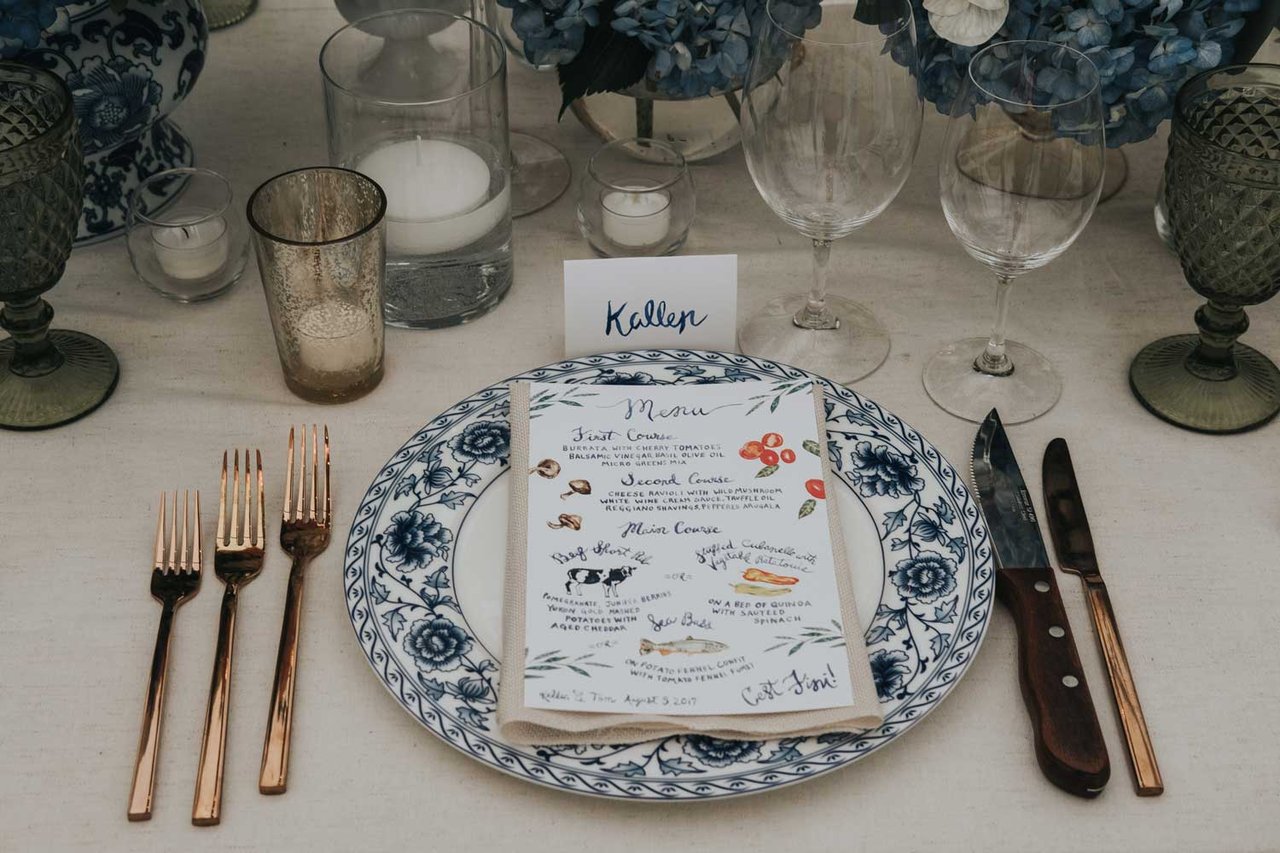 DIY Illustration Menu Card