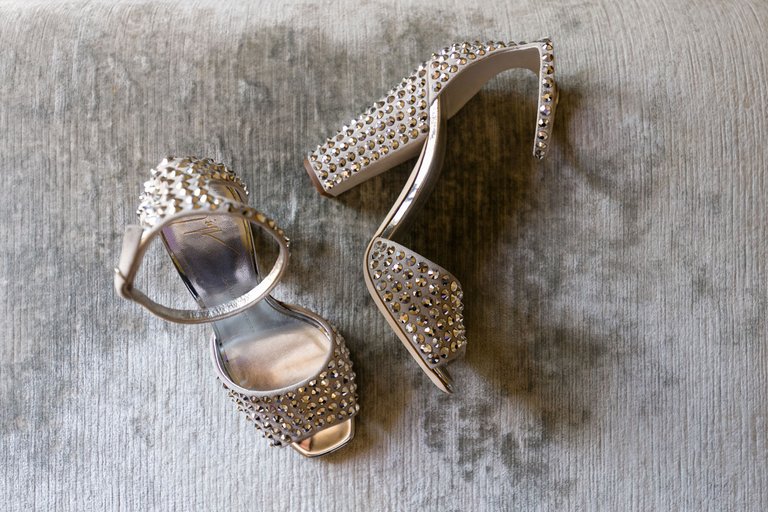 Studded Heels for Reception