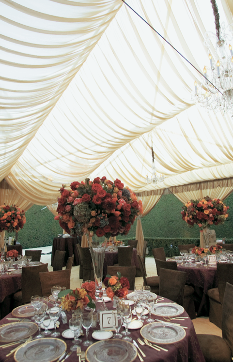Fall Tent Wedding Reception
