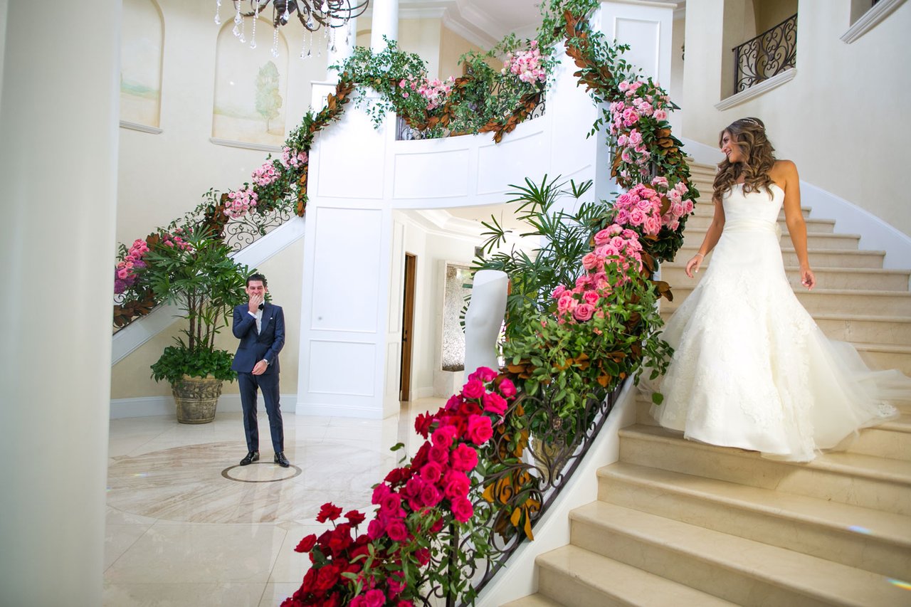 "First Look" at Bride's Family Home