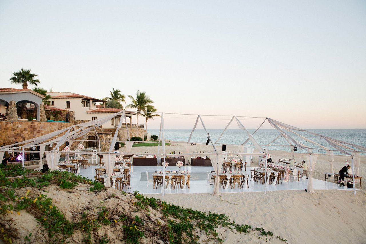 Tented Reception on the Sand