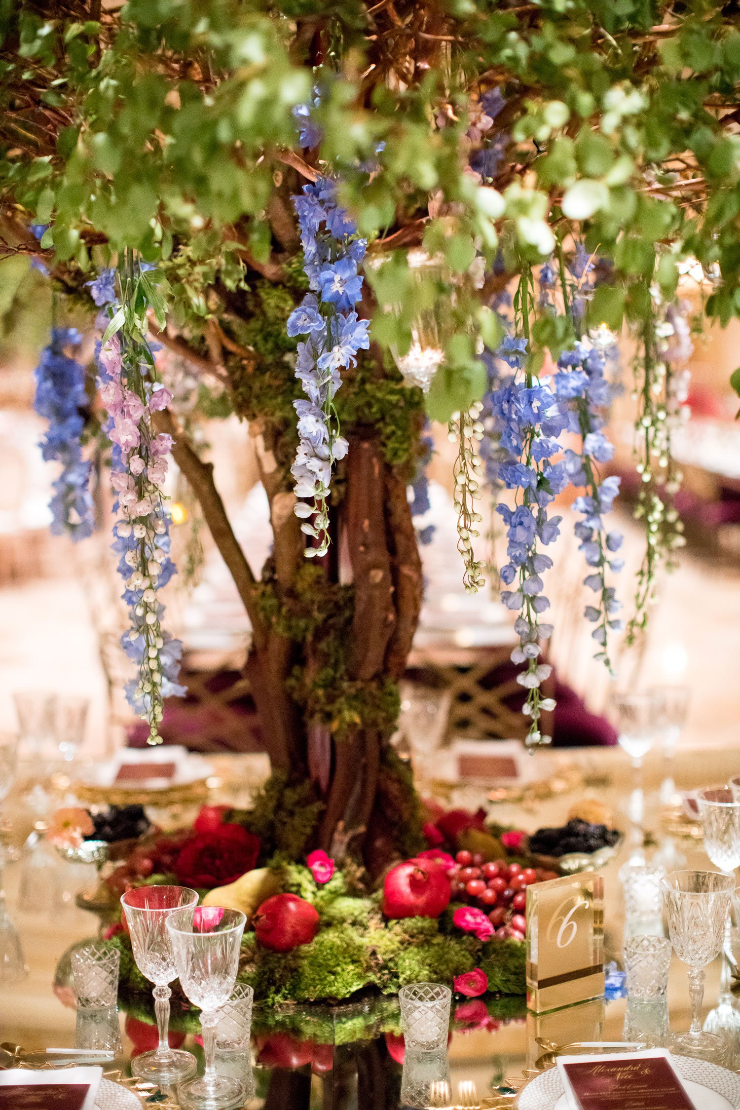 Tree Centerpiece with Fruit at Base