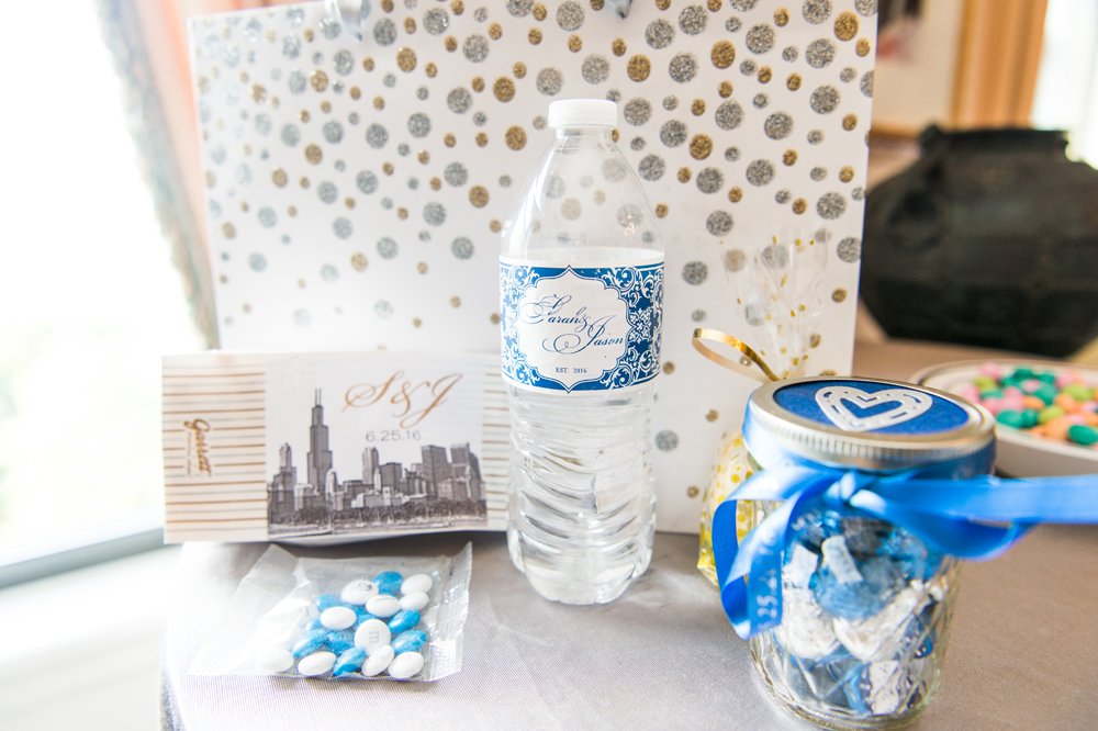 Welcome Bag Refreshments in Blue