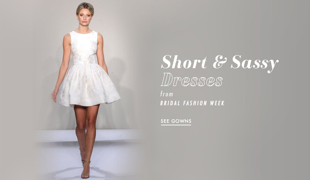 12 Short Wedding Dresses for a Fun, Casual Celebration