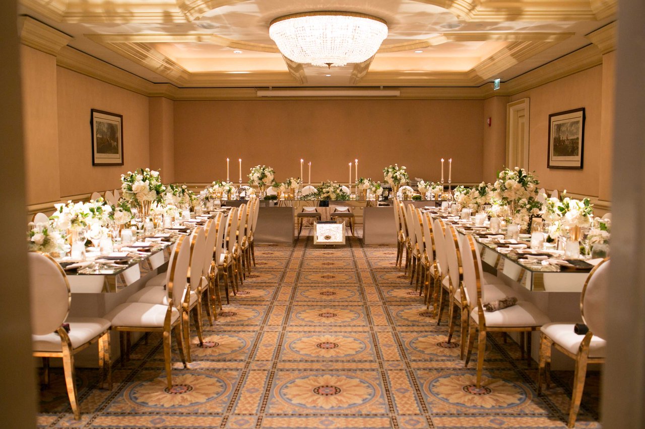 Ballroom Reception, Mirror-Top Tables
