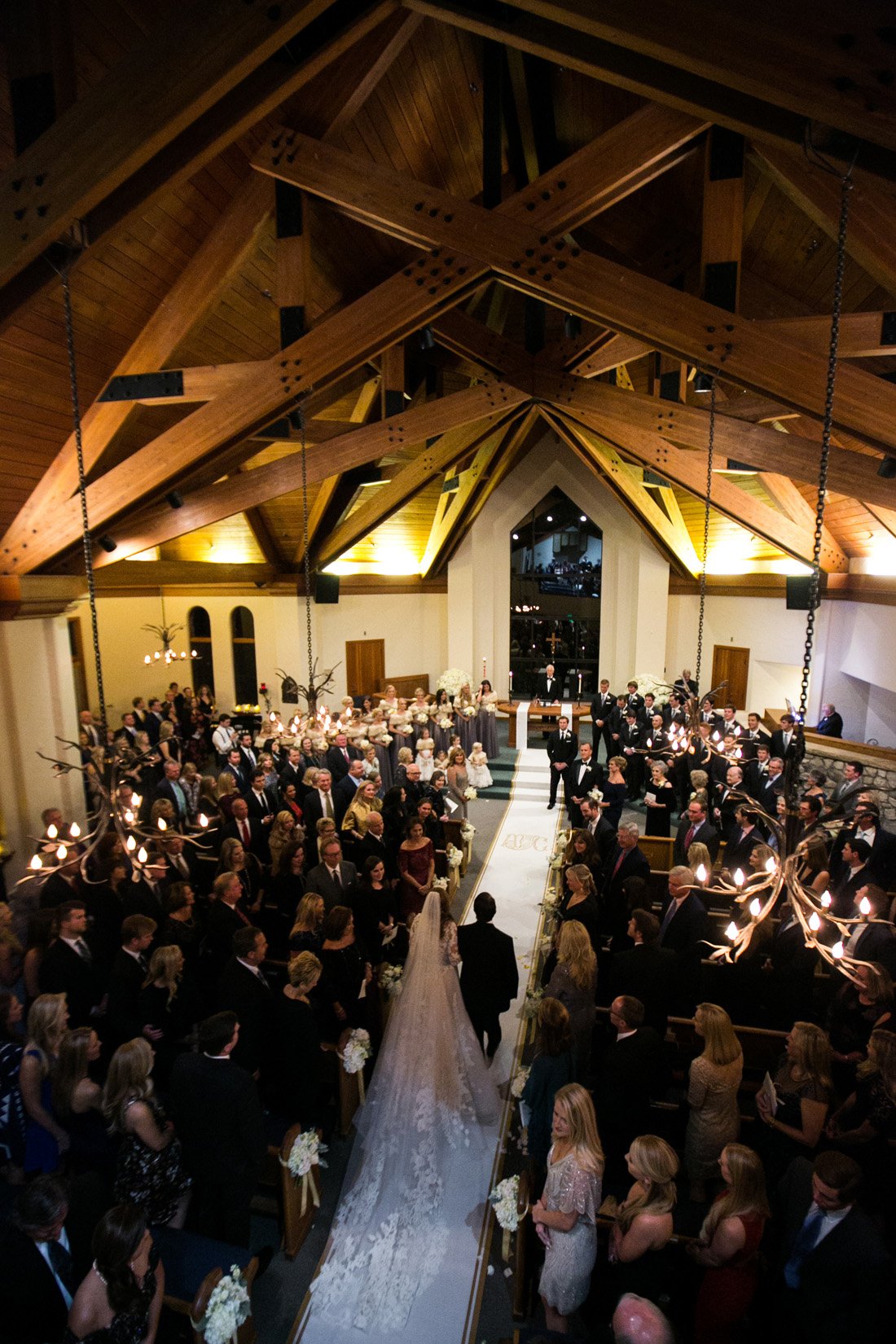 Wooden Beams in Chapel