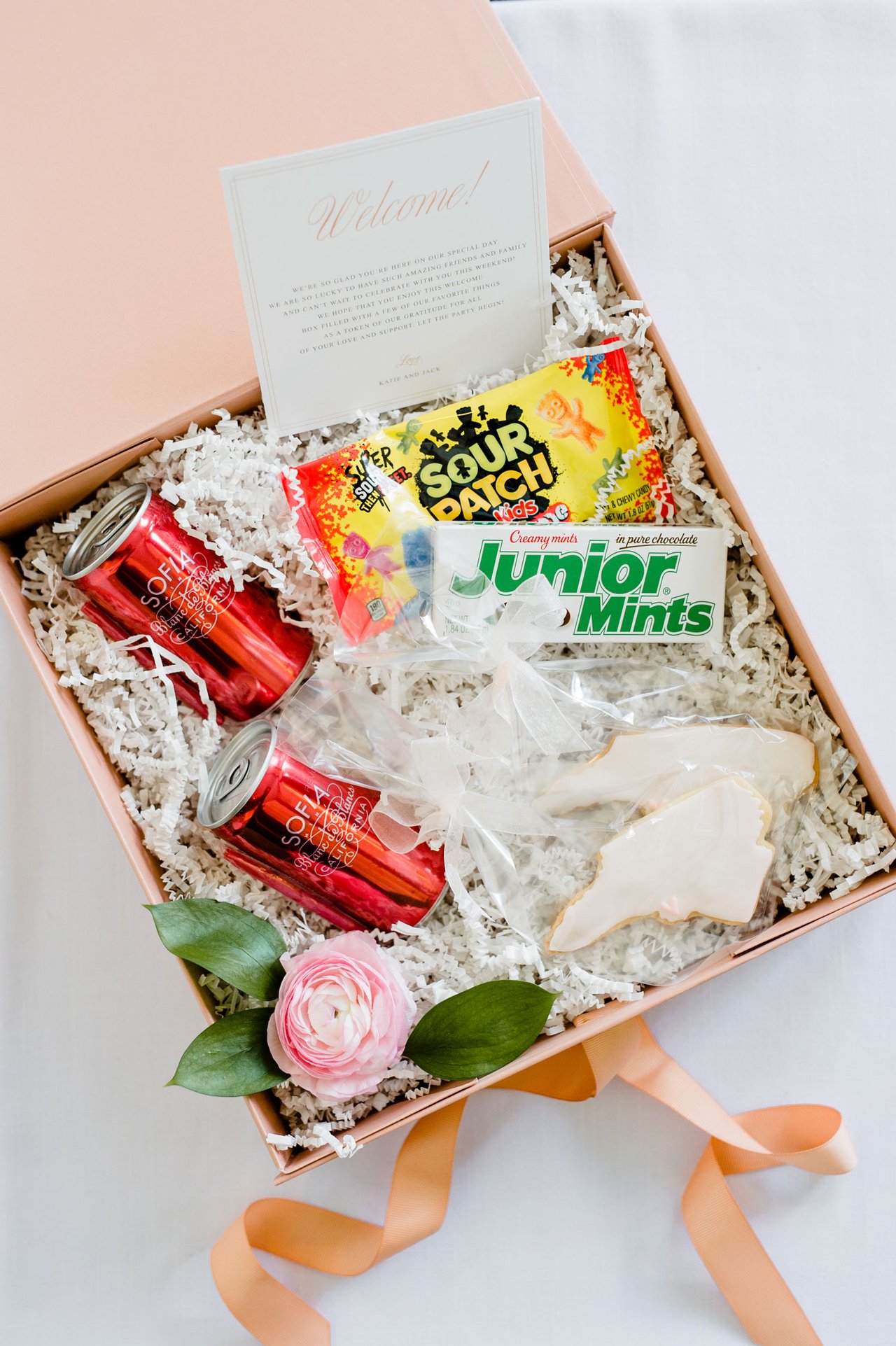 Welcome Box with Snacks & Wine