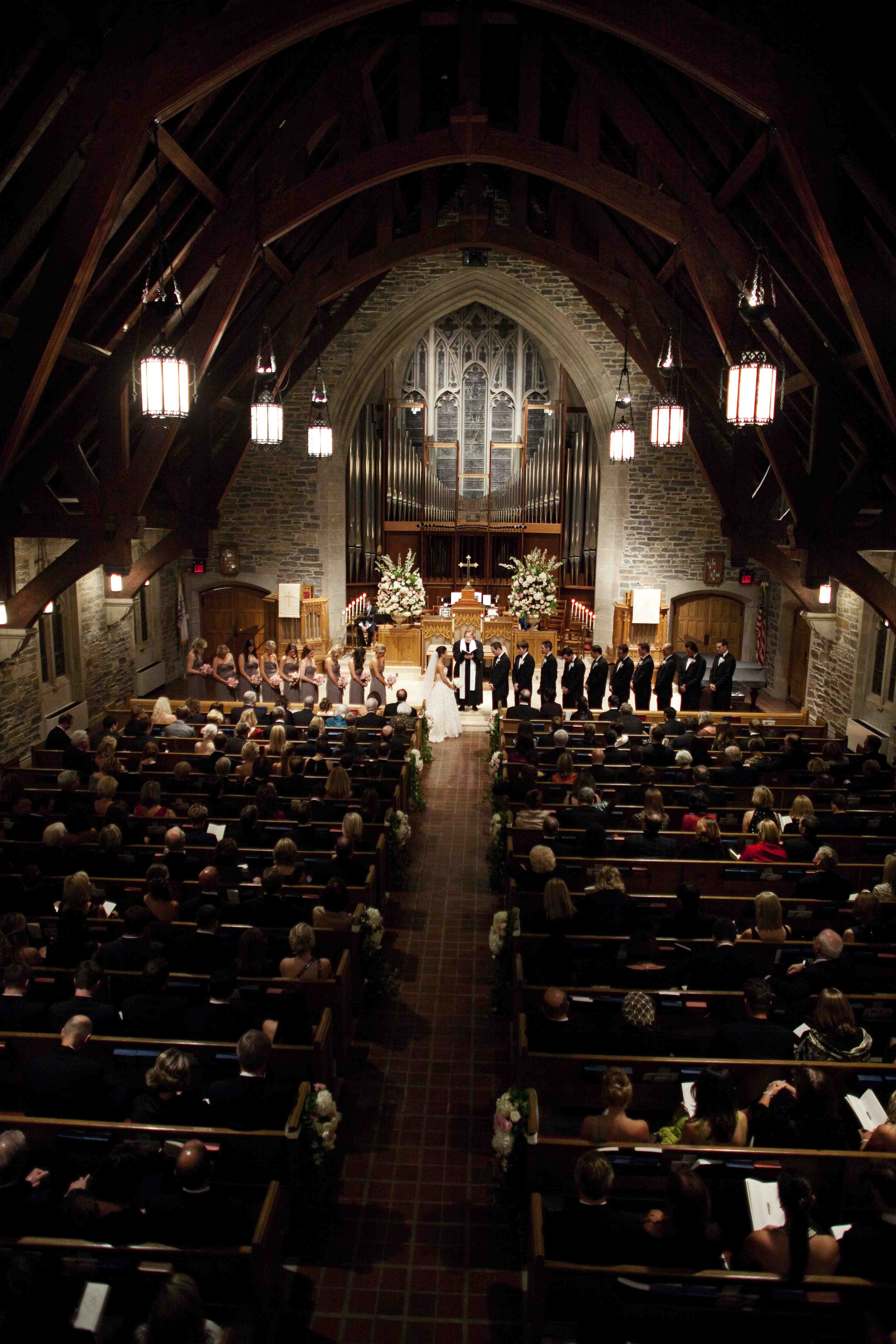 Dim Church Interior