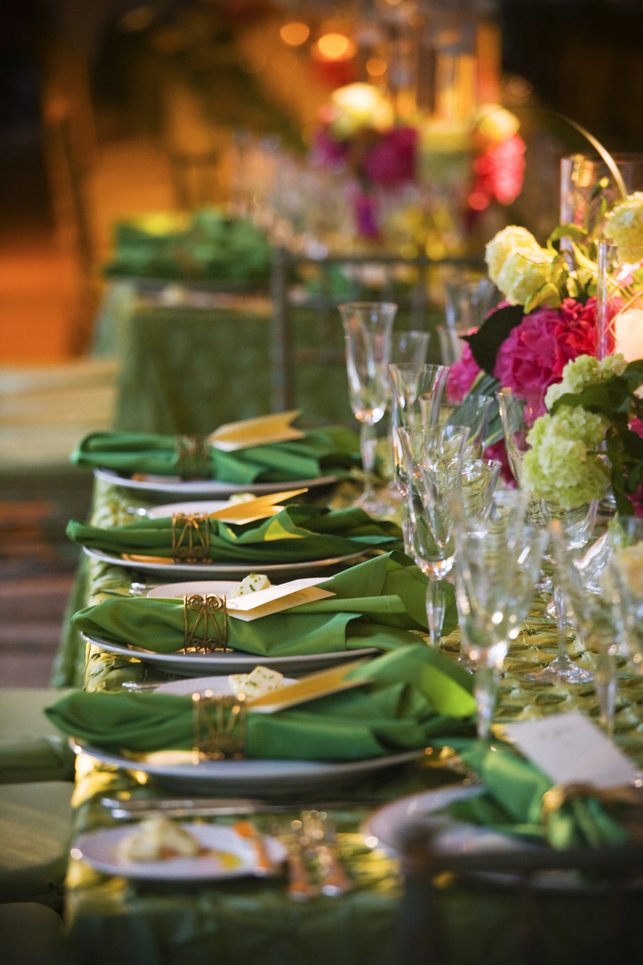 Green Wedding Tablescape