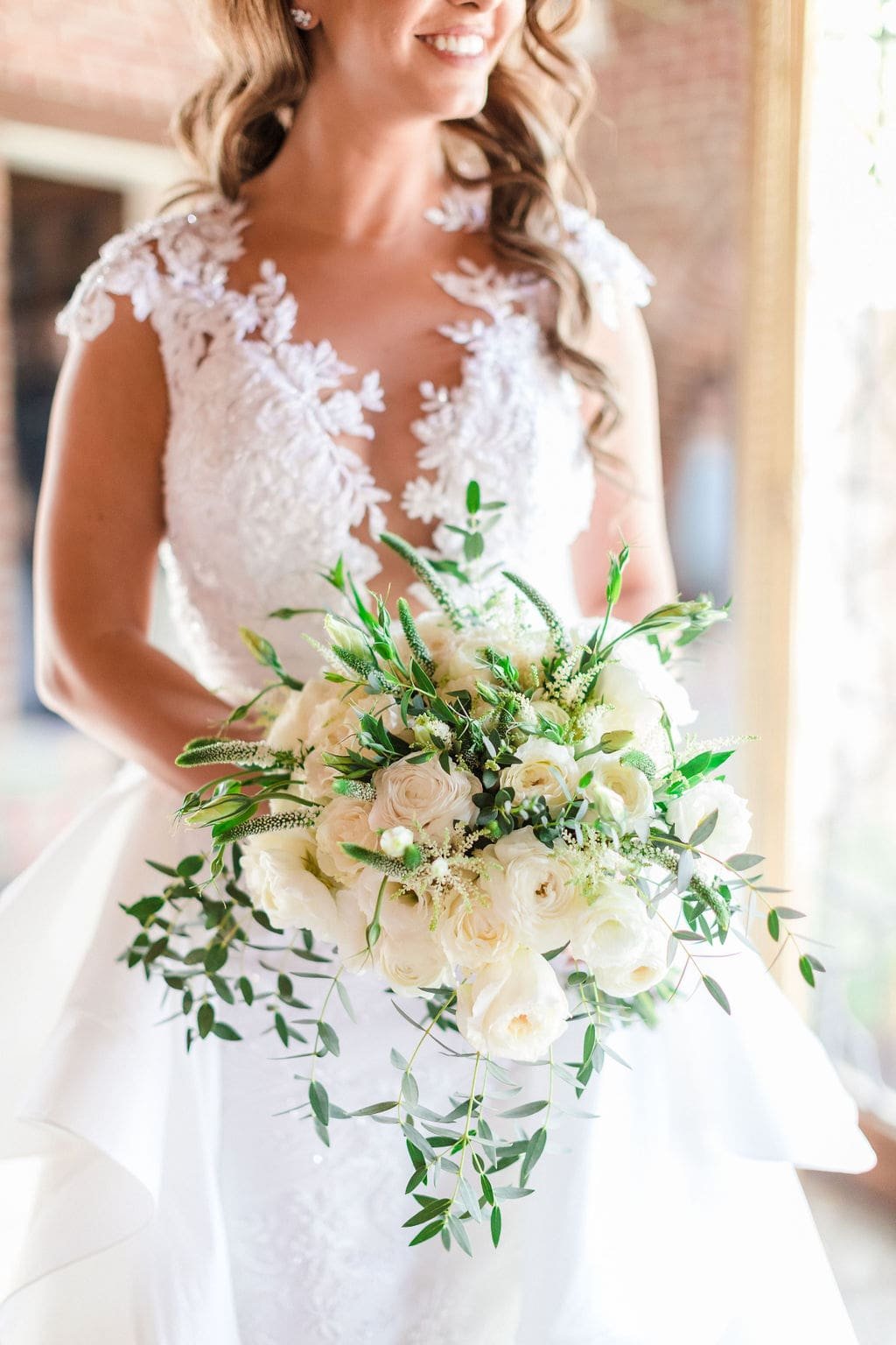 Real Wedding: Bride Wears Custom Gown by Michael Costello