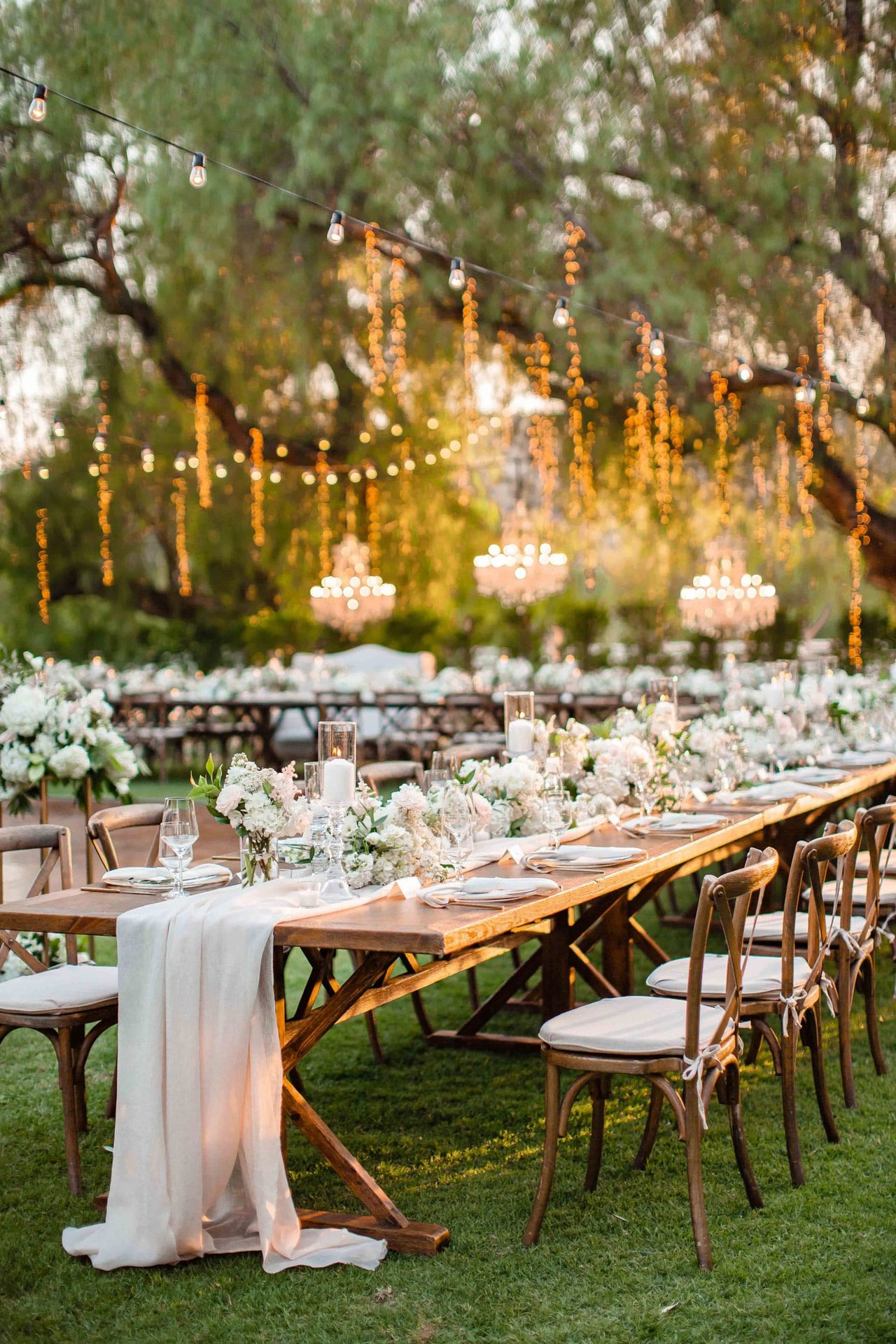 Outdoor Rustic Reception by Tessa Lyn Events