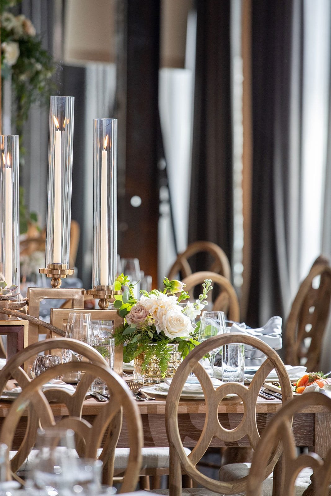 Tall Taper Candle Centerpiece