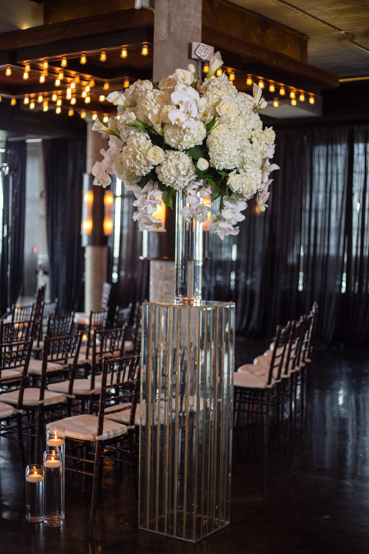 Ceremony Floral Arrangement on Riser