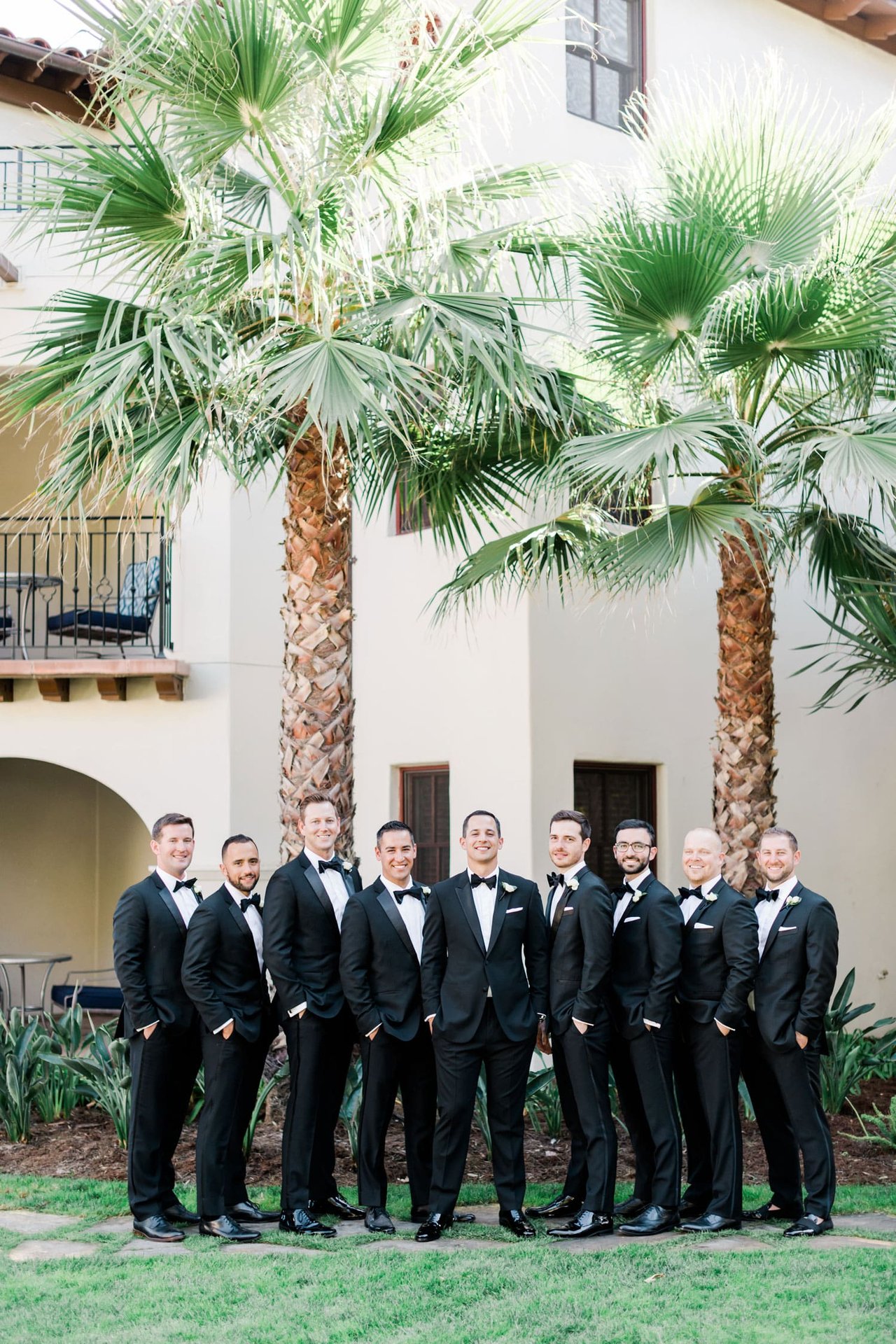 Santa Barbara Groom & Groomsmen in Tuxes