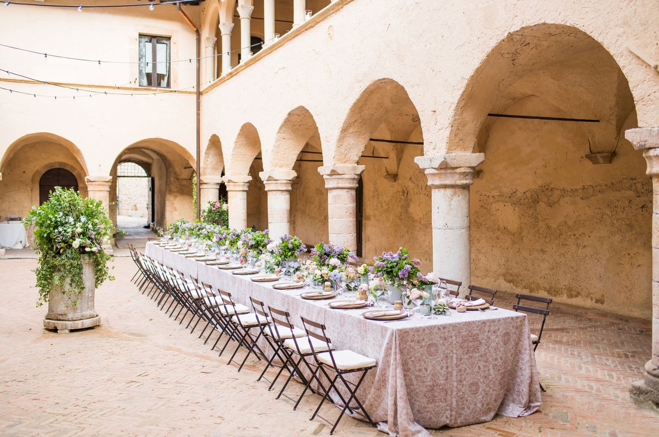 Long Table for Intimate Destination Wedding