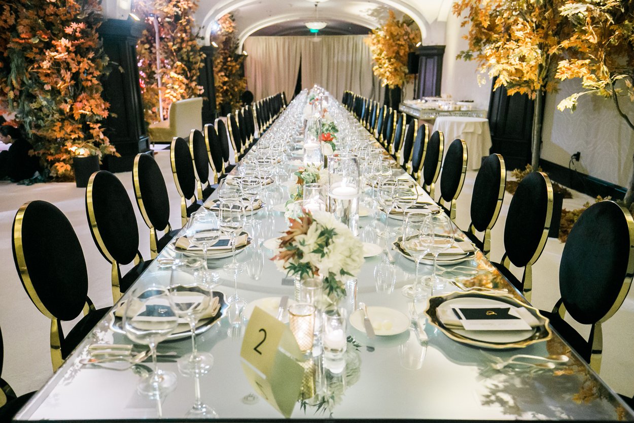 Small Arrangements Line Tables