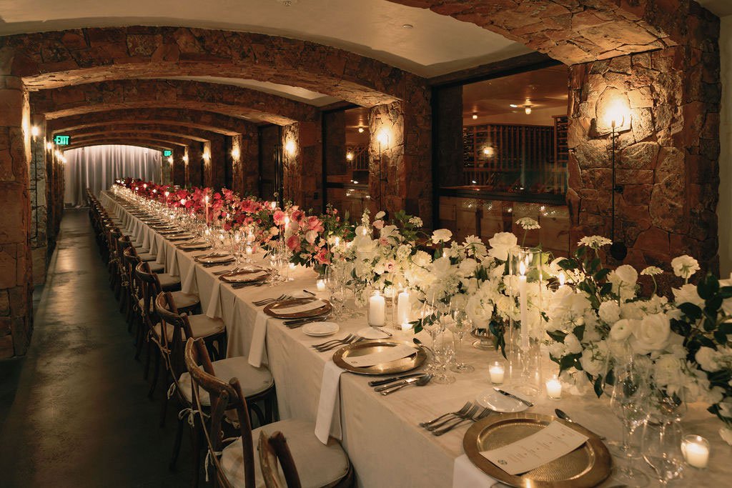 Ombré Flowers at Wine Cellar Wedding - LimeLight Expressions