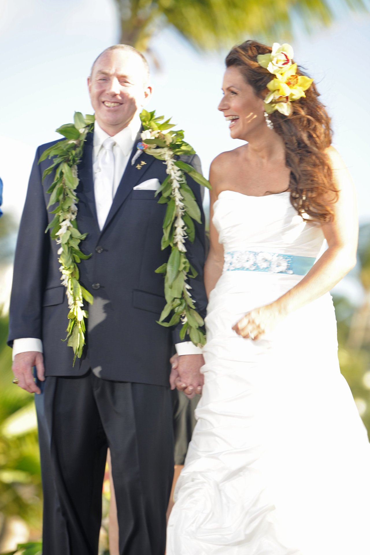 Hawaiian Wedding Couple