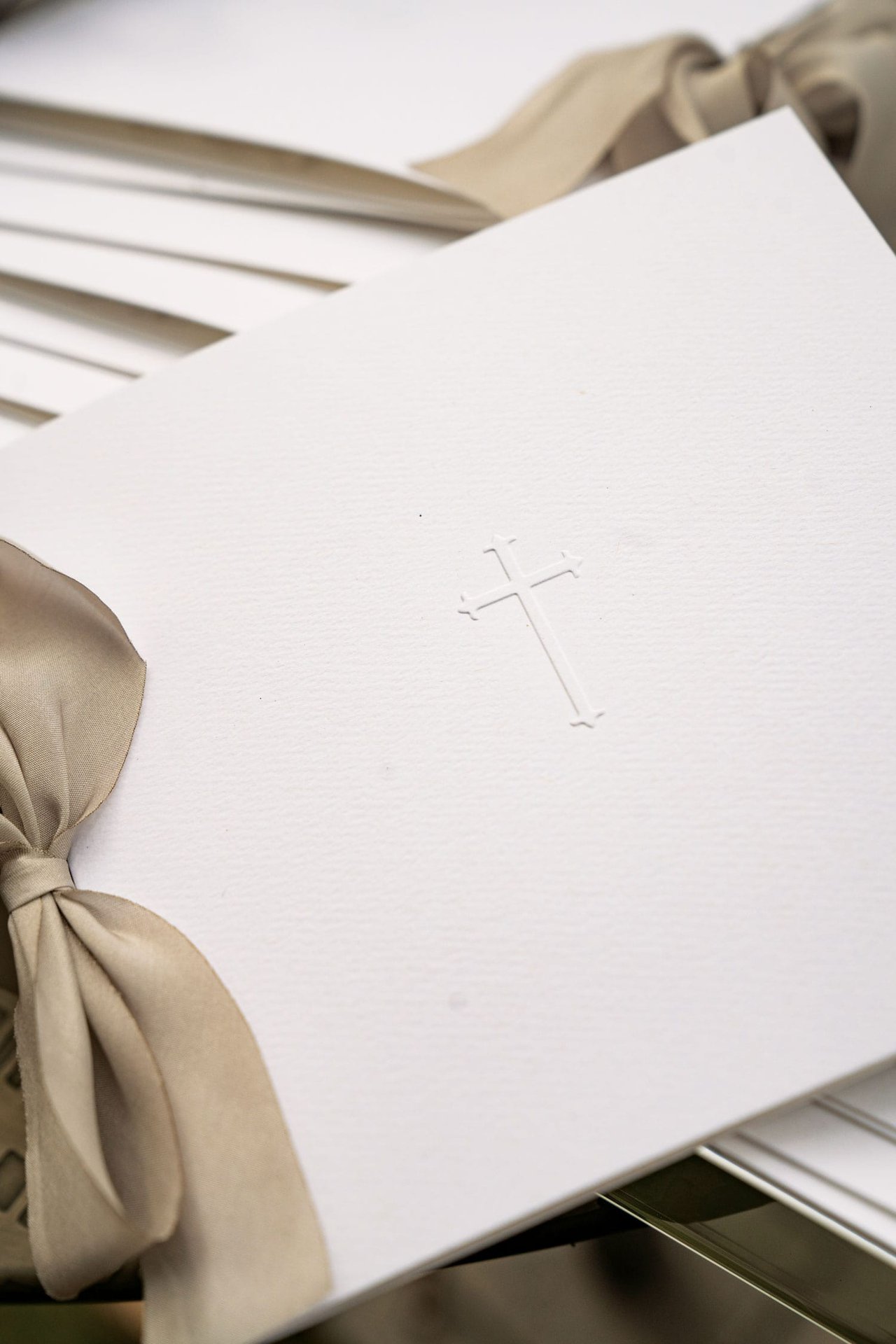 Wedding Ceremony Programs with Cross