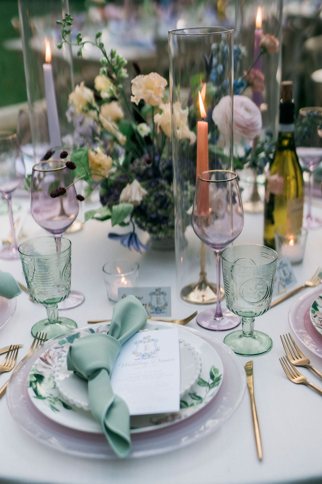 Pastel Bridgerton-Inspired Wedding Table