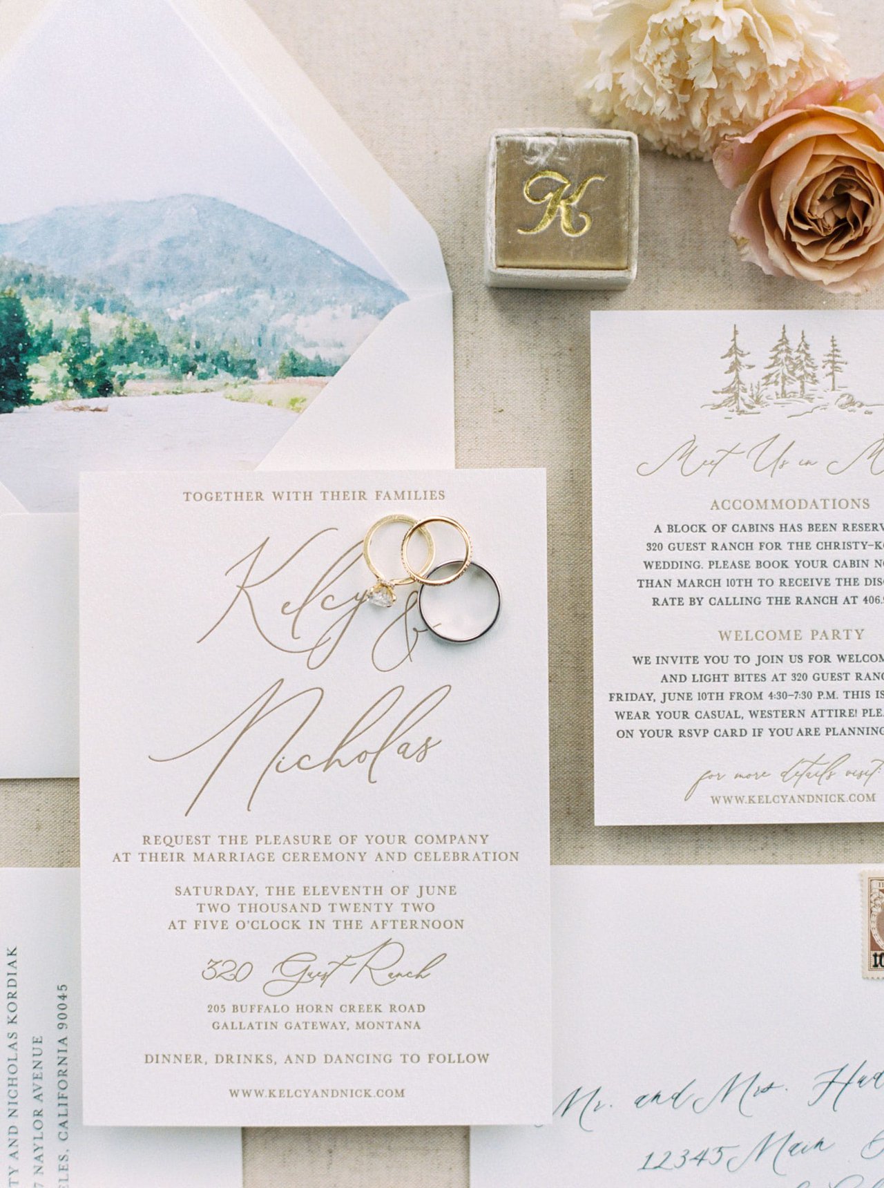Nature-Inspired Rustic Wedding Invitations