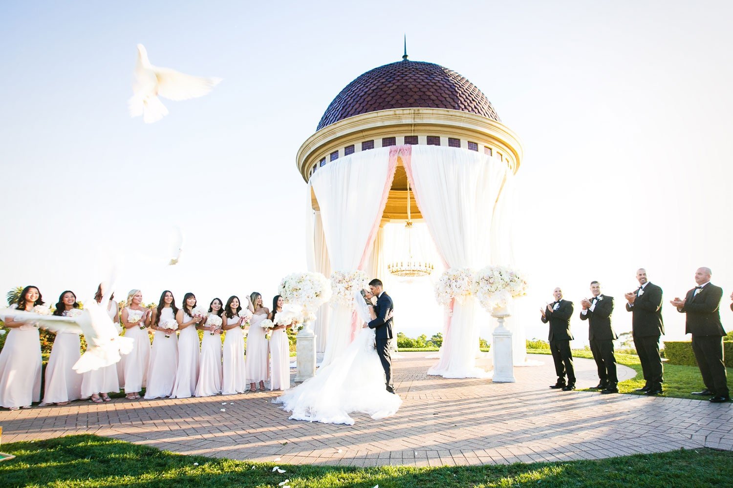 Ocean-View Ceremony + Glam Ballroom Reception in California