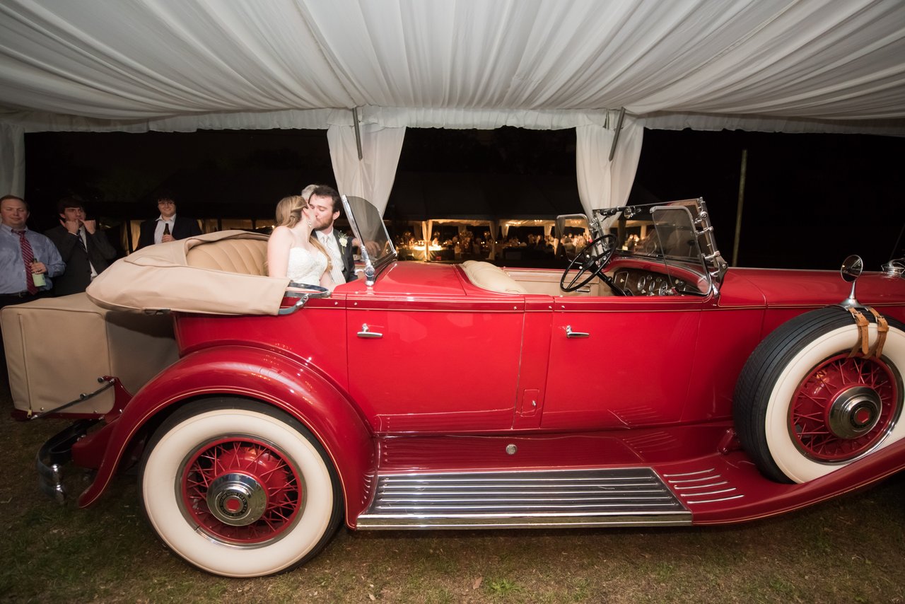 Vintage Convertible Getaway Car