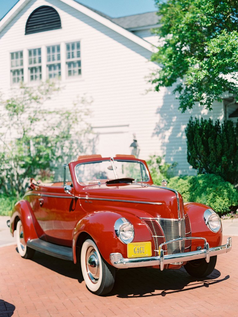 Restored Cherry Red Automobile