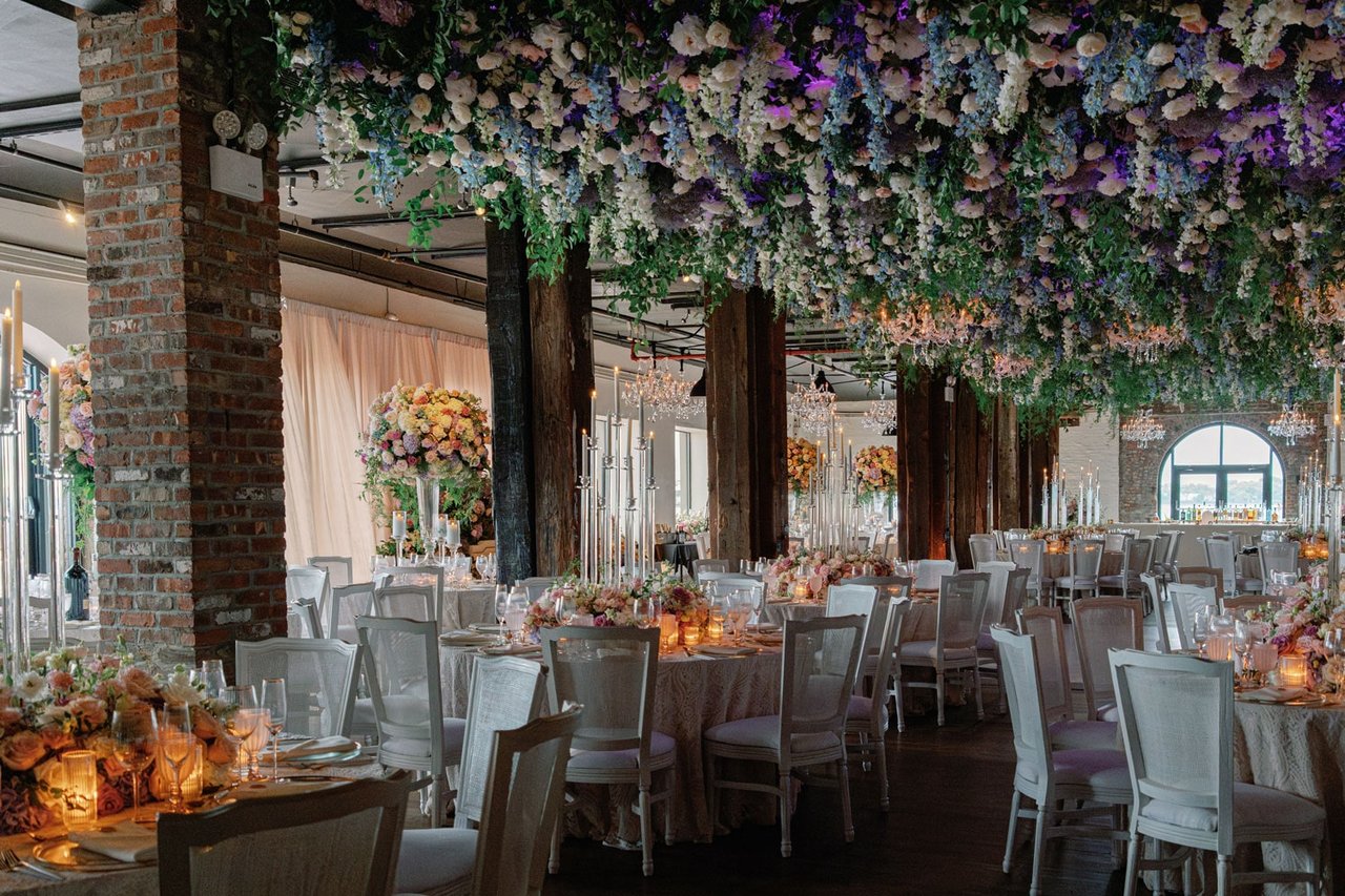 Brick & Wood Column Wedding Reception Venue