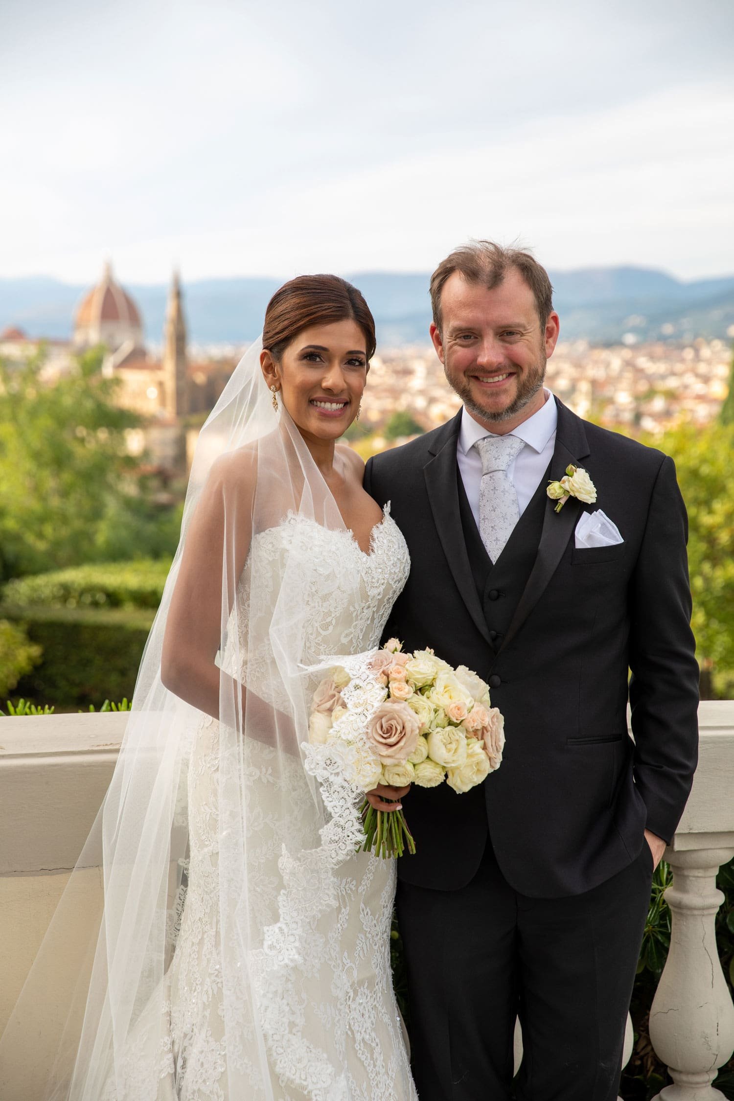 Romantic Fall Wedding Overlooking the Duomo in Florence, Italy