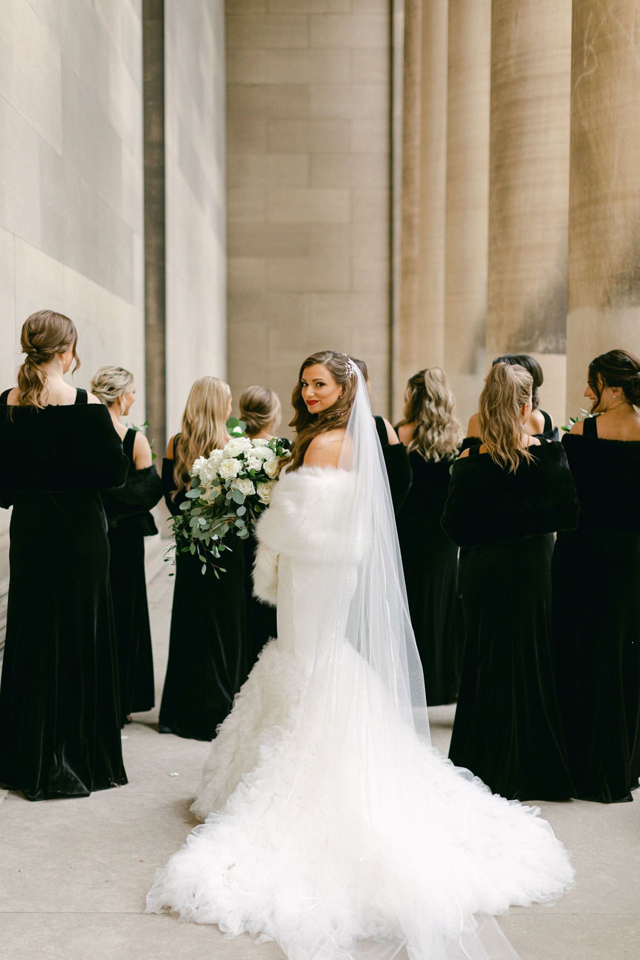 Winter Wedding Party - Sara Judith Events