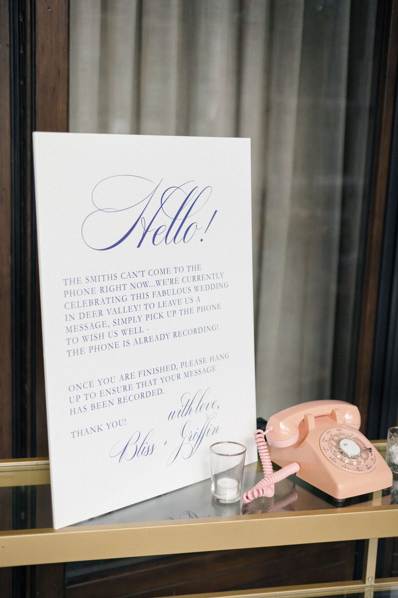 Rotary Phone Voice Message for Weddings