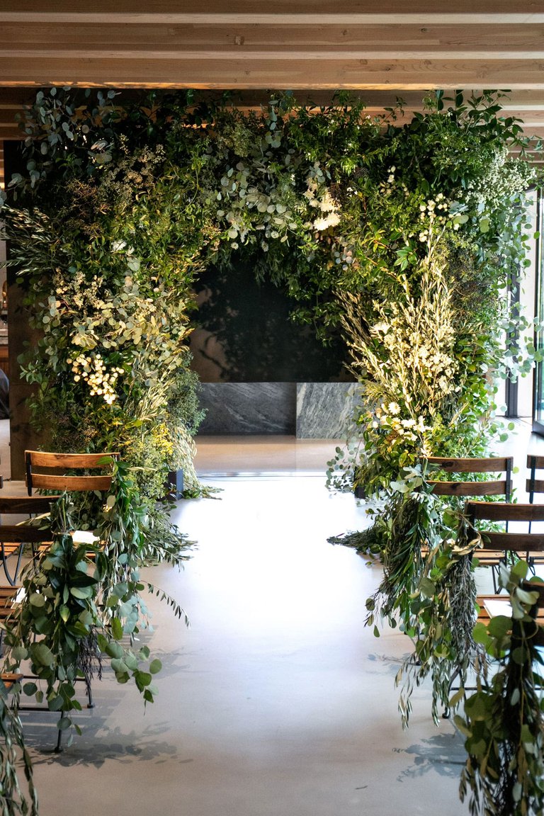 Neutral, Organic Wedding Ceremony