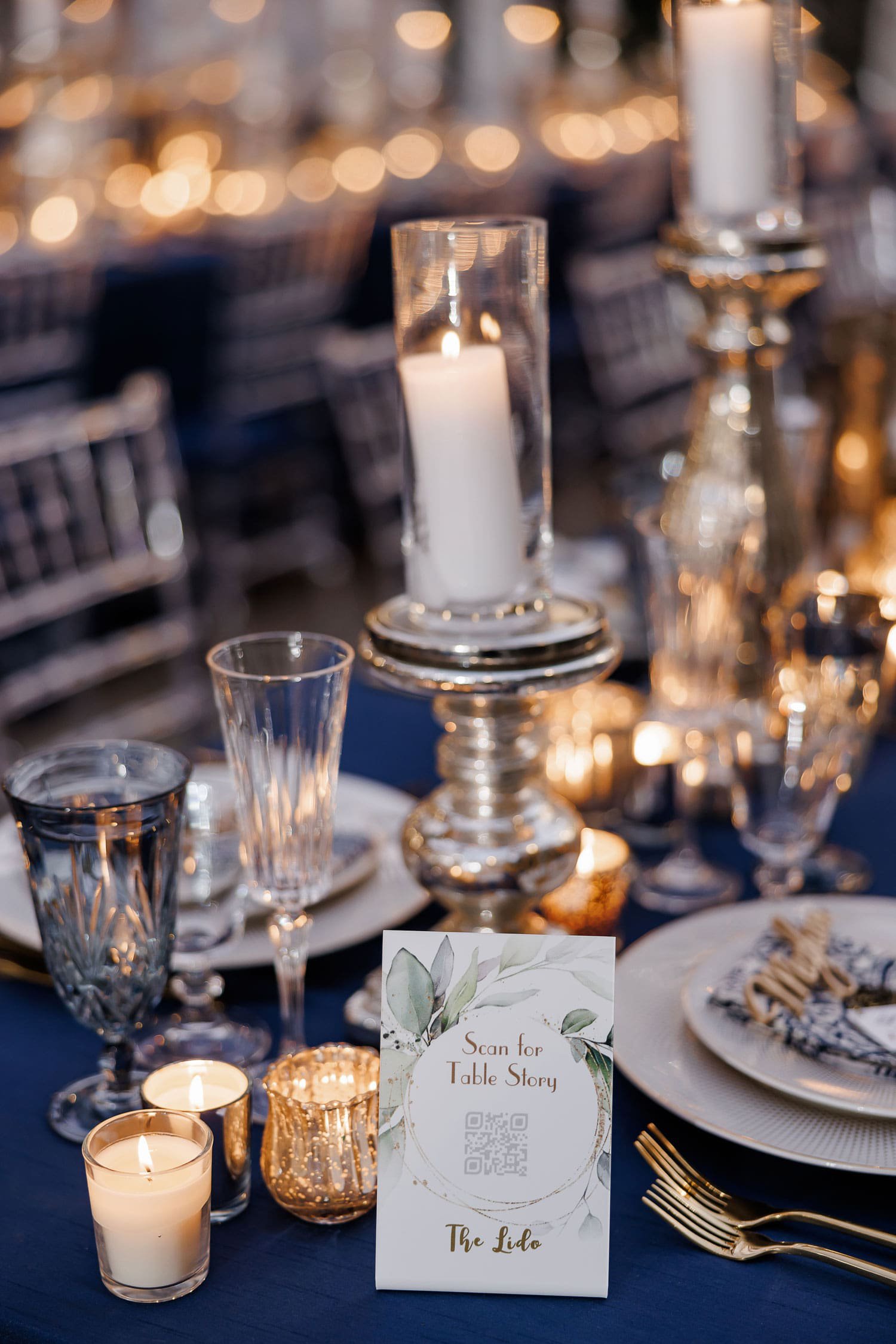 QR Code Table Numbers with Love Story