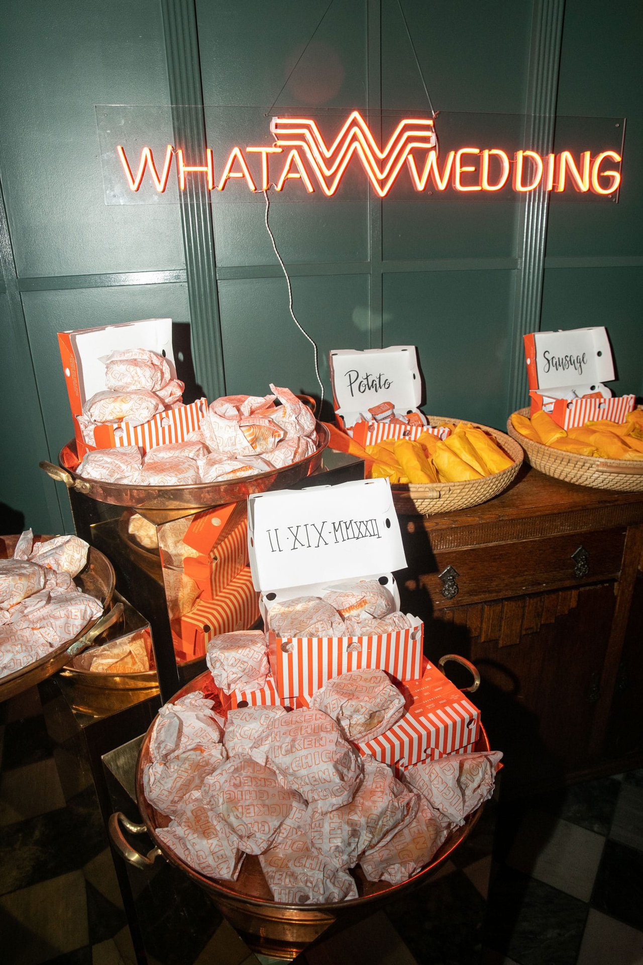 Whataburger Late-Night Snacks at Wedding