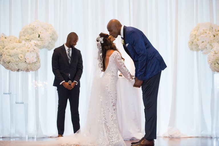Retired NBA Player Brendan Haywood's Bold + Modern Wedding