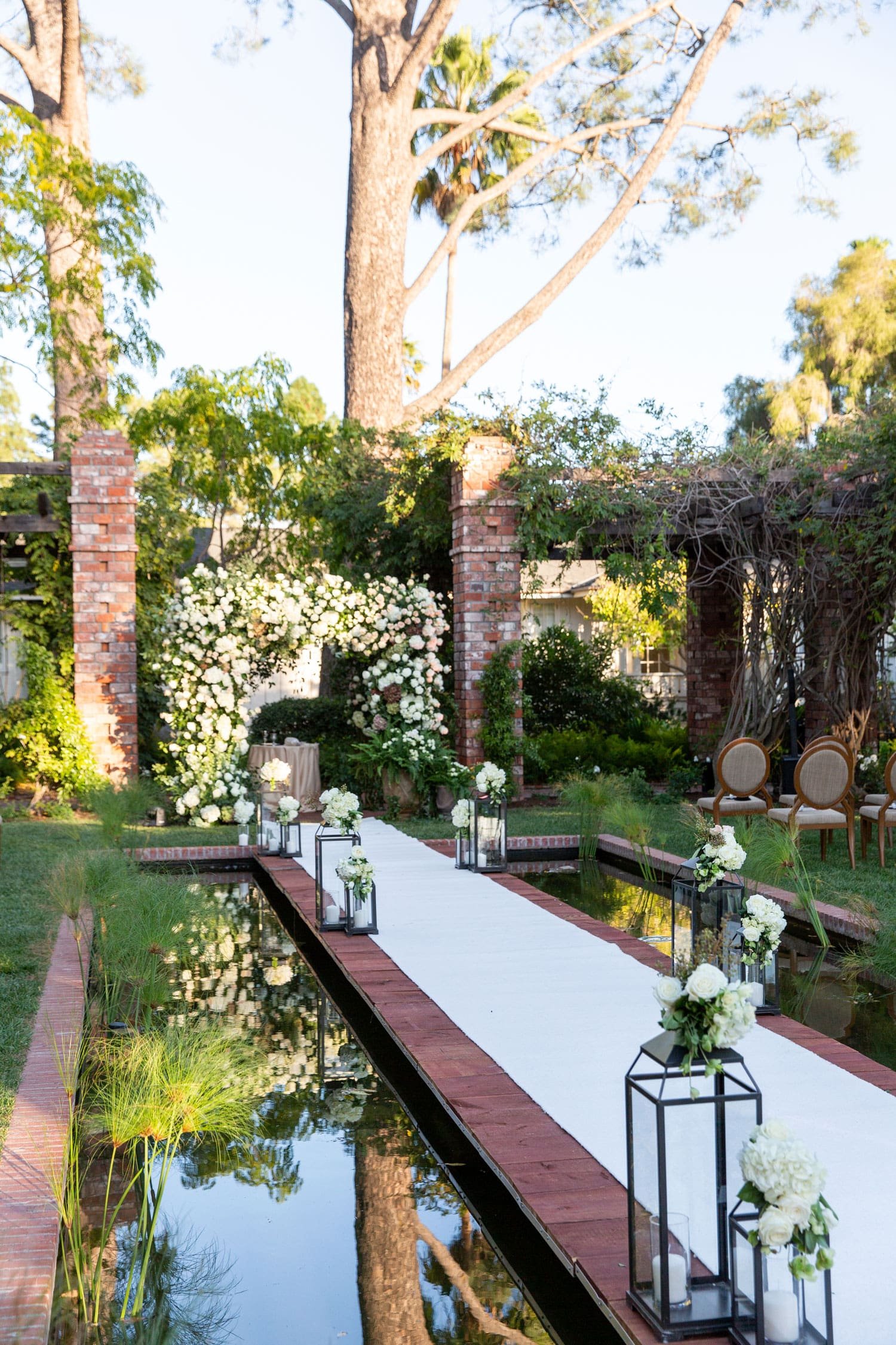 Ceremony Over Reflecting Pool