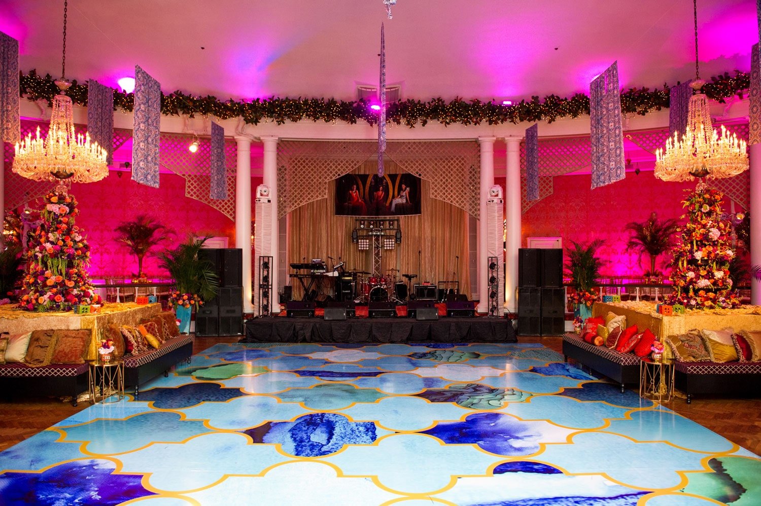 Moroccan Tile-Print Dance Floor